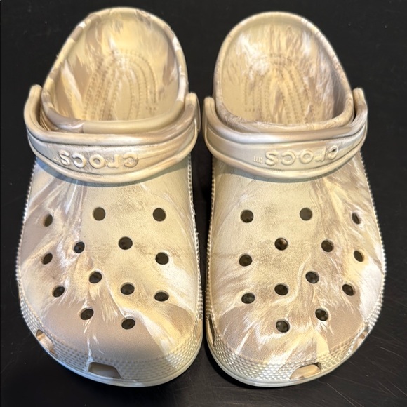 CROCS | Shoes | Crocs Tiedyed Cream White And Tan Colors | Poshmark
